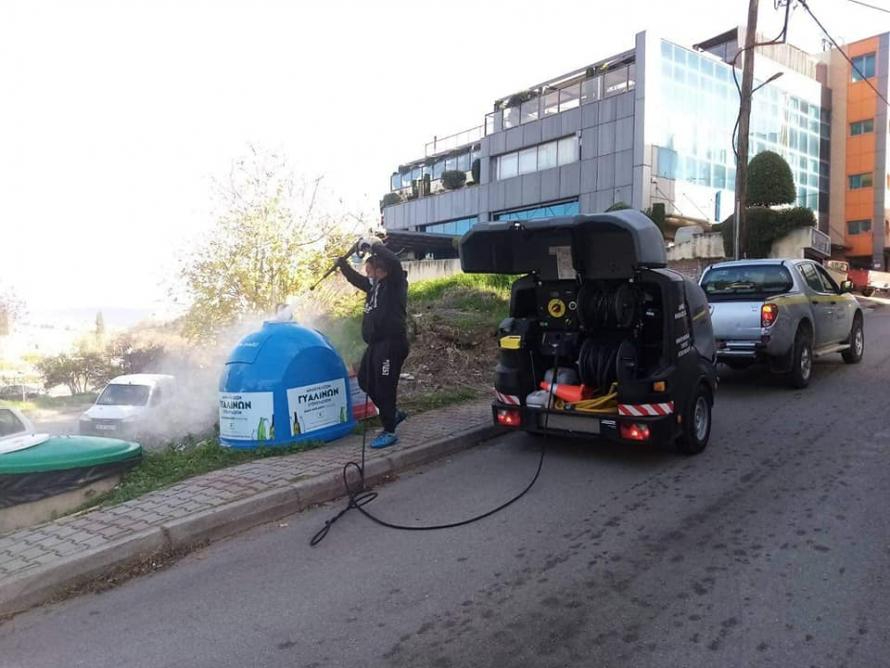 Δ.Θηβαίων: Απολύμανση κάδων απορριμμάτων και ανακύκλωσης – tvstar.gr