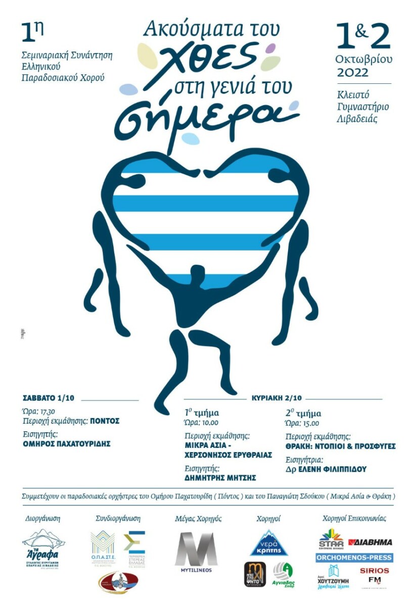 1η Σεμιναριακή Συνάντηση ελληνικού παραδοσιακού χορού: Ακούσματα του ...