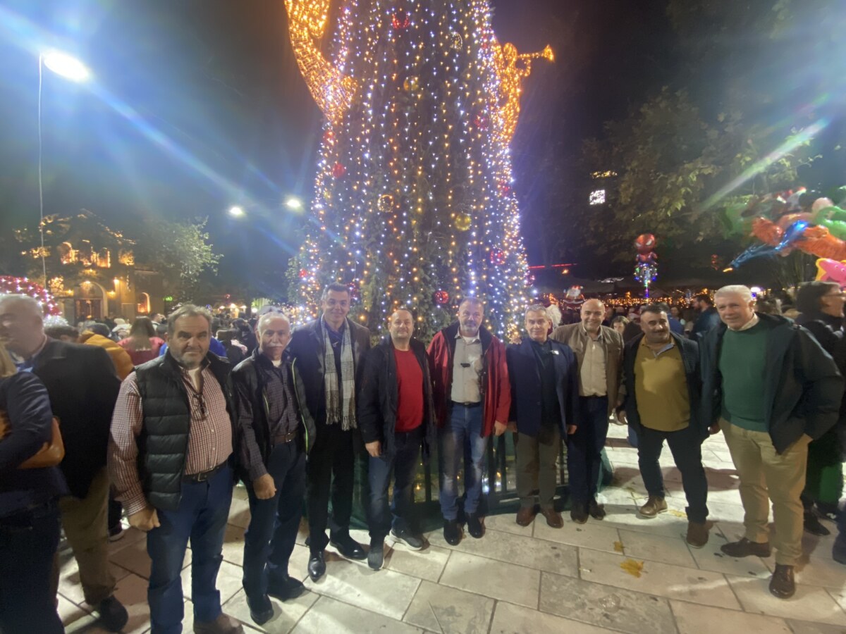 Με εντυπωσιακά πυροτεχνήματα φωταγωγήθηκε το Χριστουγεννιάτικο δέντρο ...