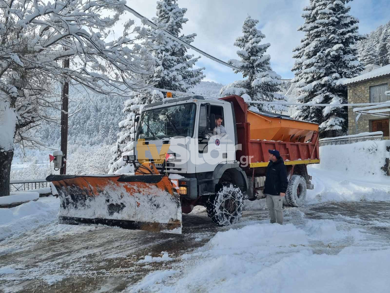 Χιονισμένα τα ορεινά χωριά της Λαμίας. (φωτο) – tvstar.gr