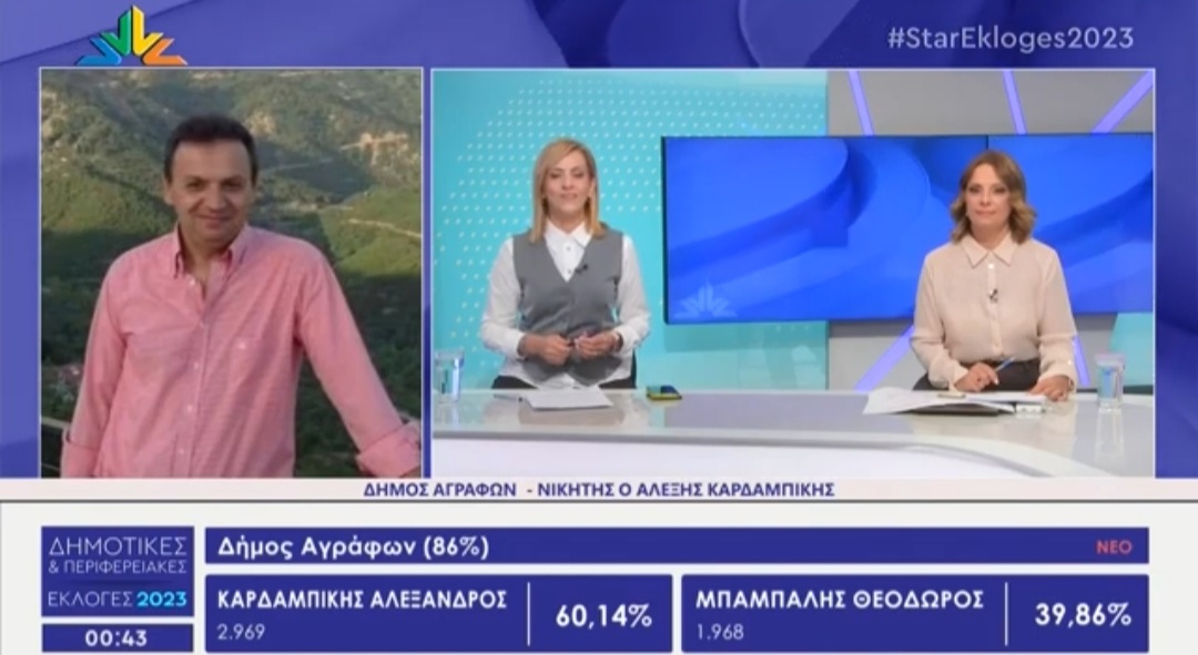 Επανεξελέγη ο δήμαρχος Αγράφων ο Αλέξανδρος Καρδαμπίκης (βίντεο ...