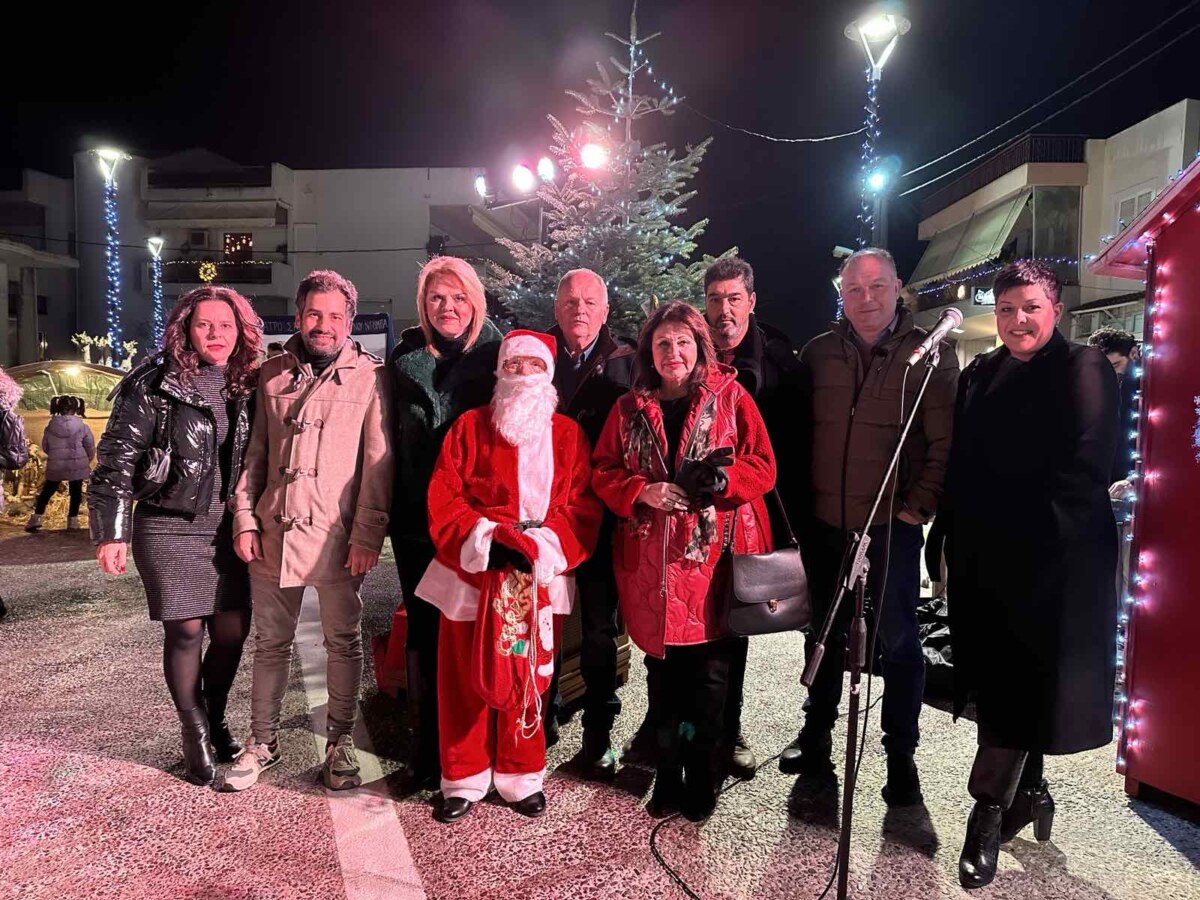 Άναψαν τα Χριστουγεννιάτικα δέντρα του Δήμου Χαλκιδέων σε Βασιλικό και ...